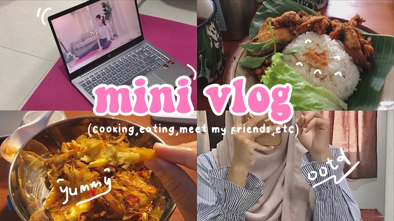 mini vlog | cooking, eating, go to college 🎀 - YouTube