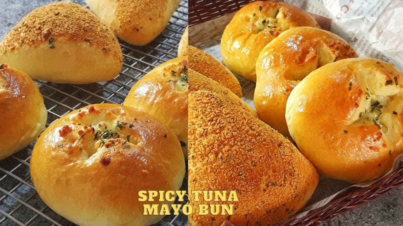 Roti Tuna Mayonis Pedas | Spicy Tuna Mayonis Bun - YouTube