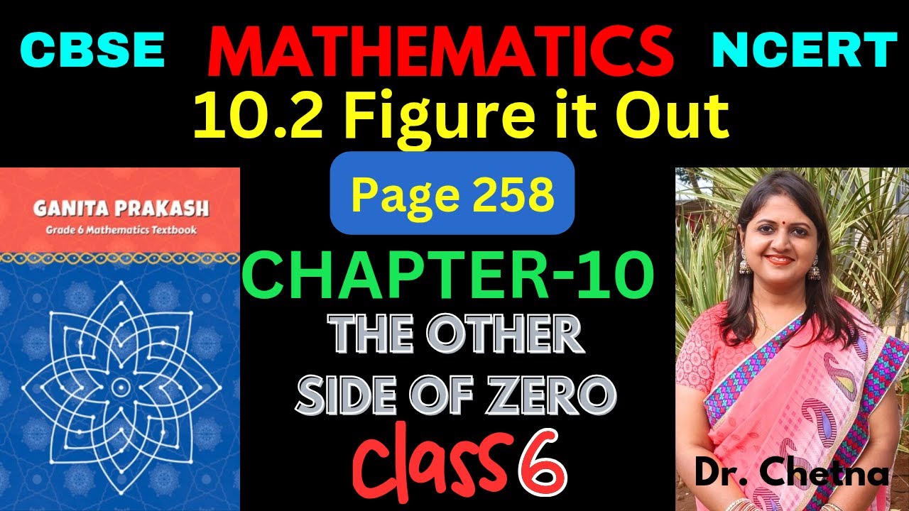 Class-6 Maths Chapter-10 The Other Side Of Zero (Page 258) हिन्दी ...