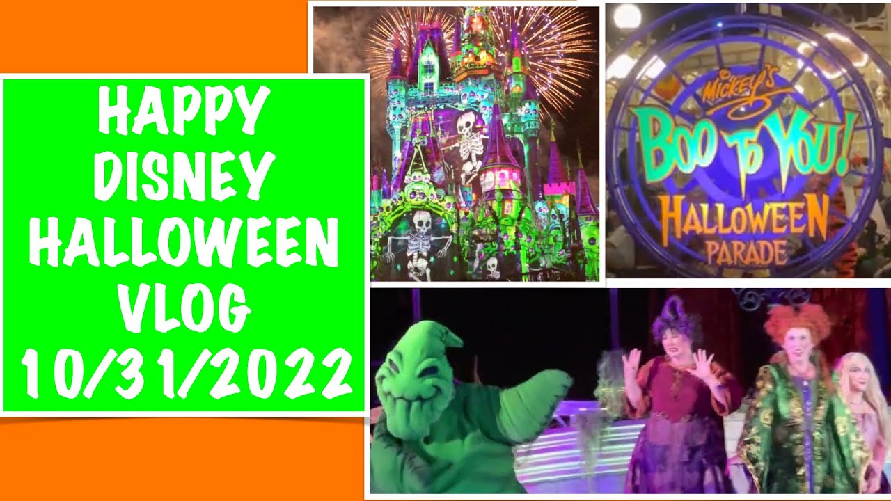 HAPPY DISNEY HALLOWEEN VLOG 10/31/2022 | HOCUS POCUS 2 | MICKEY'S BOO ...