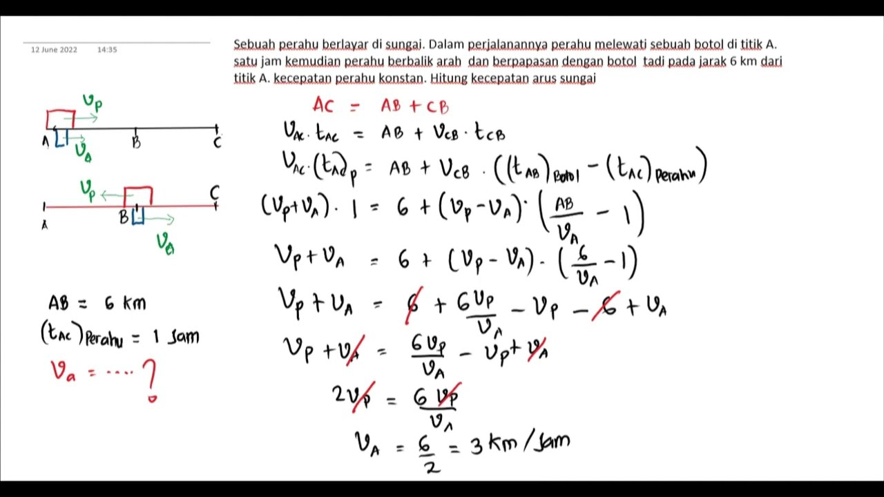 Latihan Soal Olimpide Fisika (Kecepatan Relatif) - YouTube