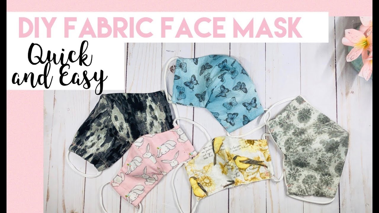 Fabric Face Mask DIY - YouTube