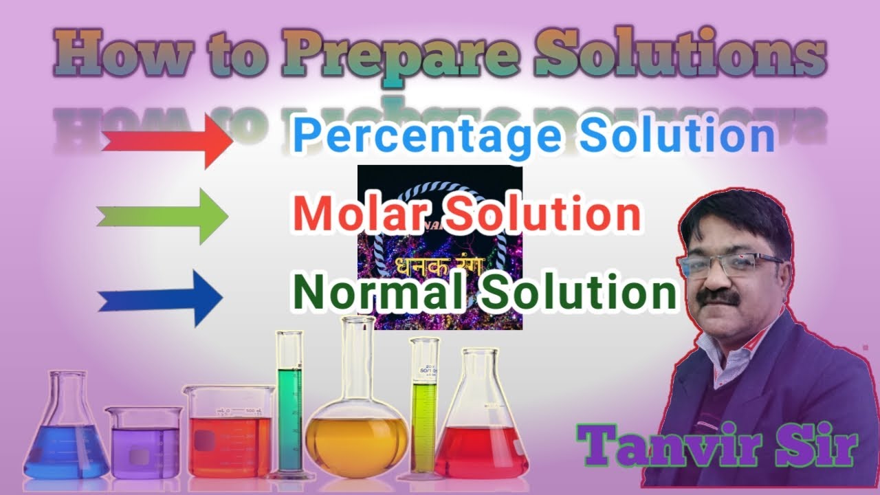 How to Prepare Percentage, Molar and Normal Solution कैसे तैयार करेंI ...