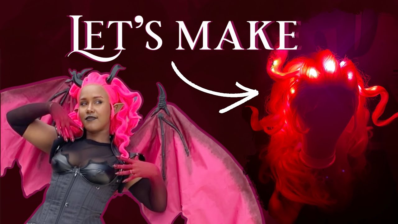 LED Light Up Wig DROLTA CASTLEVANIA COSPLAY WIG TUTORIAL - YouTube