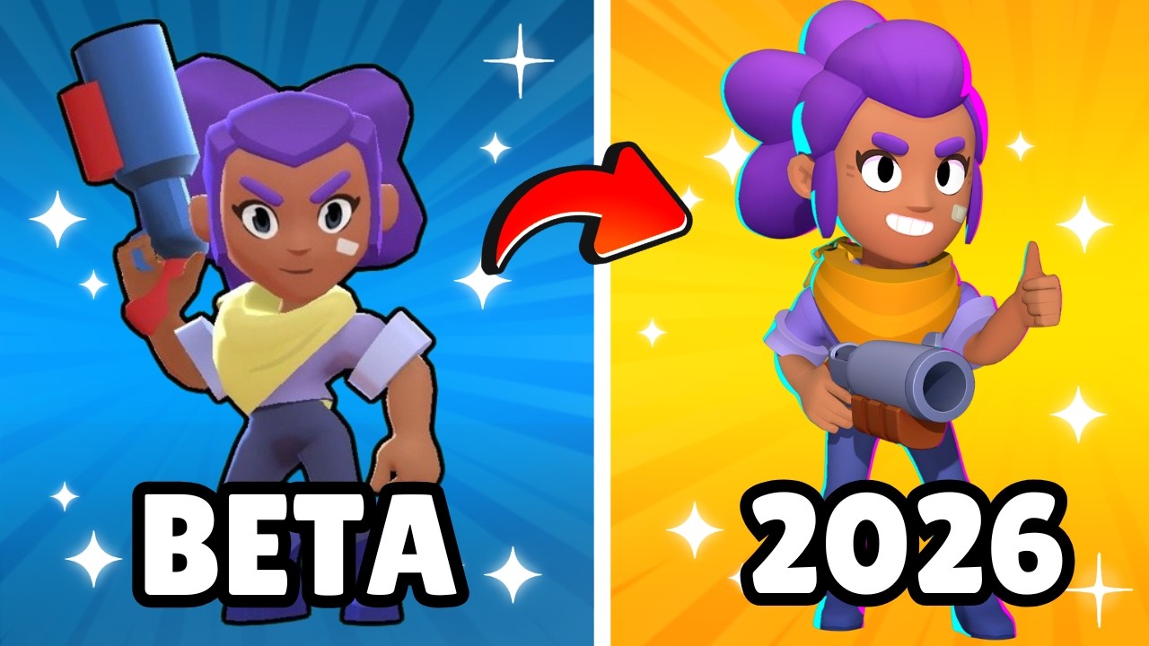 A EVOLUÇÃO DA SHELLY - BRAWL STARS - YouTube