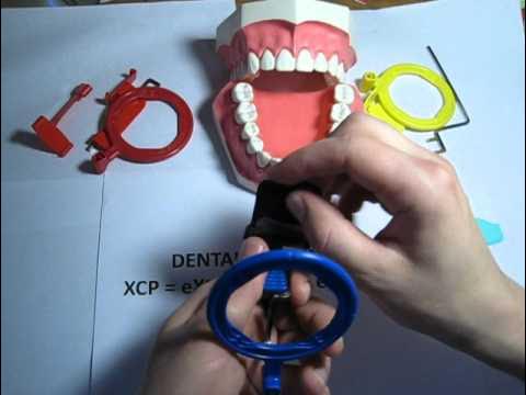 How to use an Anterior (blue) XCP dental film / PSP holder for Dental Xrays - YouTube