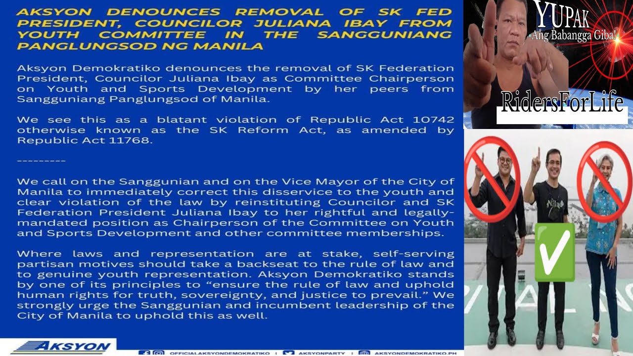 Yan Yan Ibay out as SK federation president, Anung motibo???🤔🤔🤔🤙☝🇵🇭💙 ...