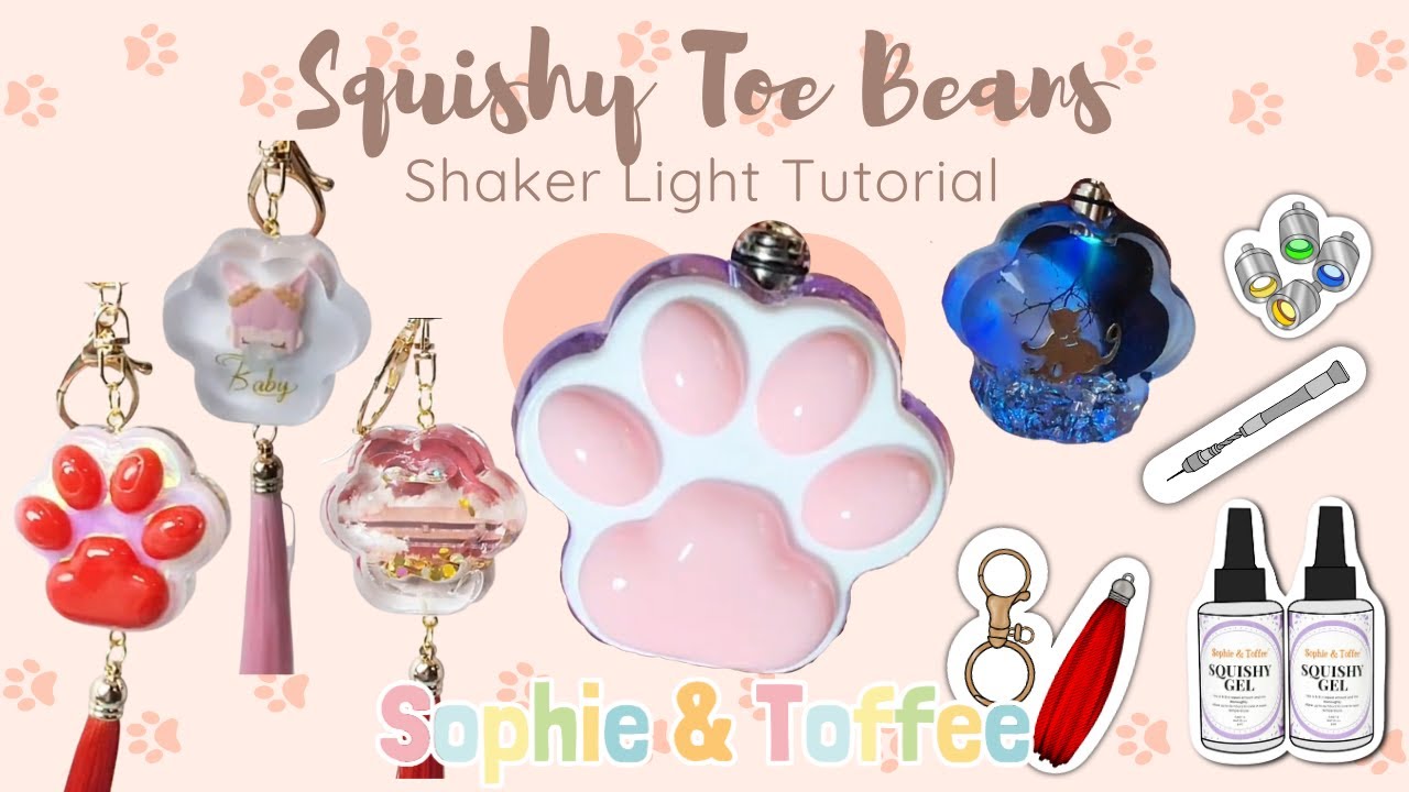 Squishy Toe Beans Shaker Lights Tutorial - YouTube