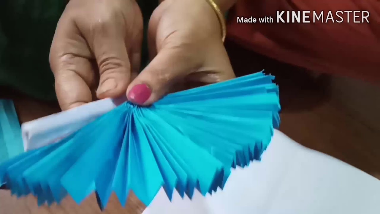 Making paper designable fan - YouTube