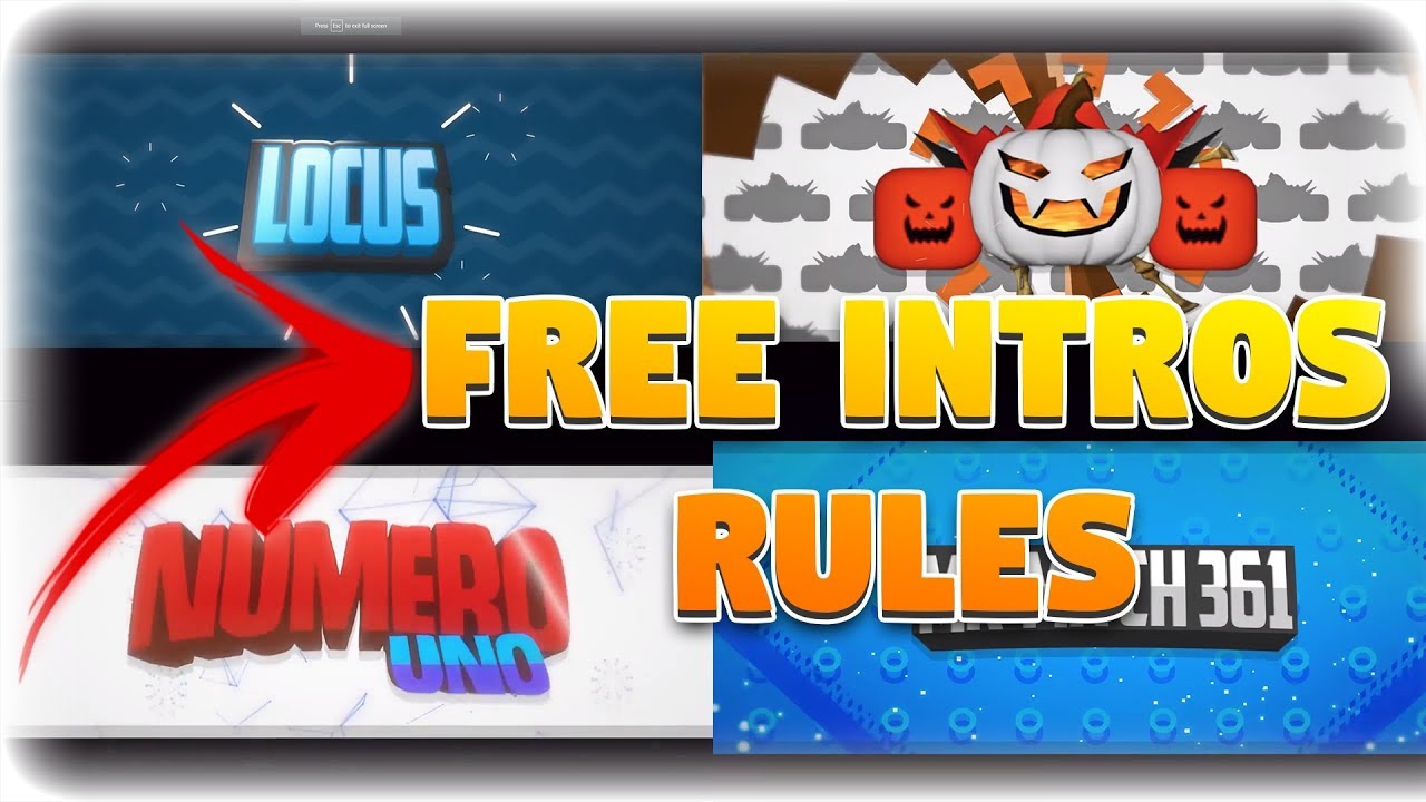 How to get a Free Custom Intro (UPDATED RULES) (Form is Closed) - YouTube