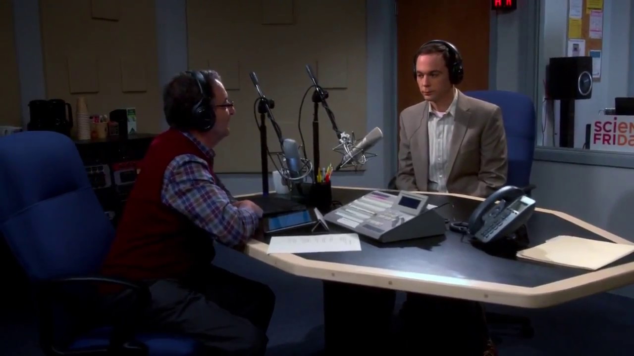 Sheldon Cooper gets interviewed at Science Friday|The Big Bang Theory ...