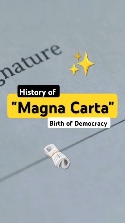 Magna Carta : The Birth of Democracy .. #shorts #youtubeshorts #history ...