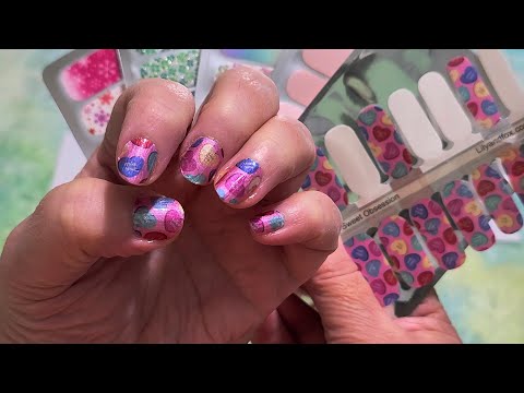 Unboxing Lily and Fox Nail Wraps for the First Time Valentine and St  Patrick's Day Nail Wraps