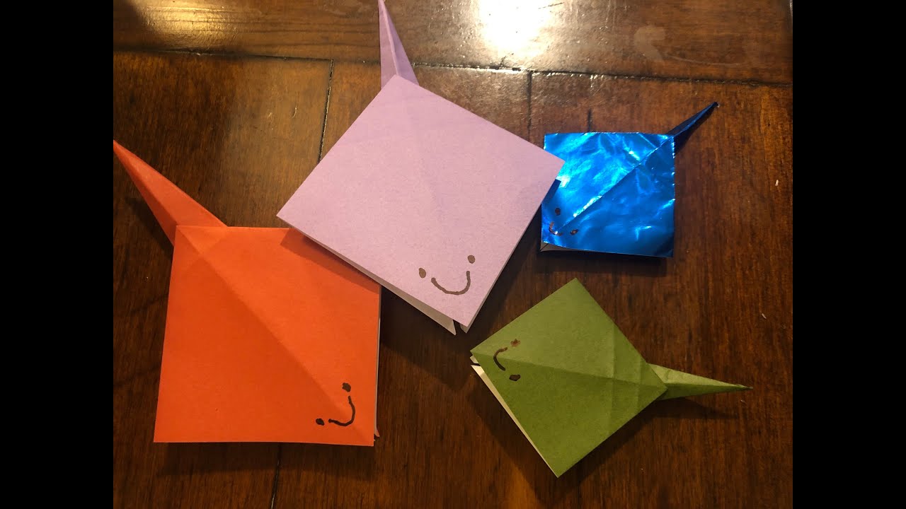 Eagle Ray Origami Tutorial - YouTube