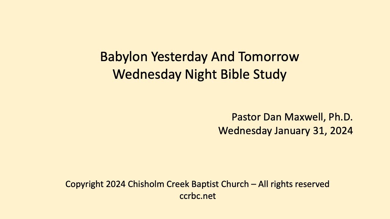 Babylon Yesterday And Tomorrow - YouTube