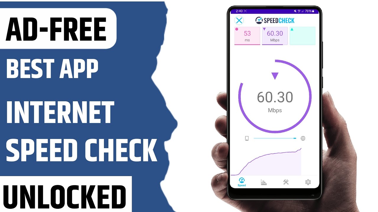 Best Free Simple Internet Speed Check App for Android - YouTube