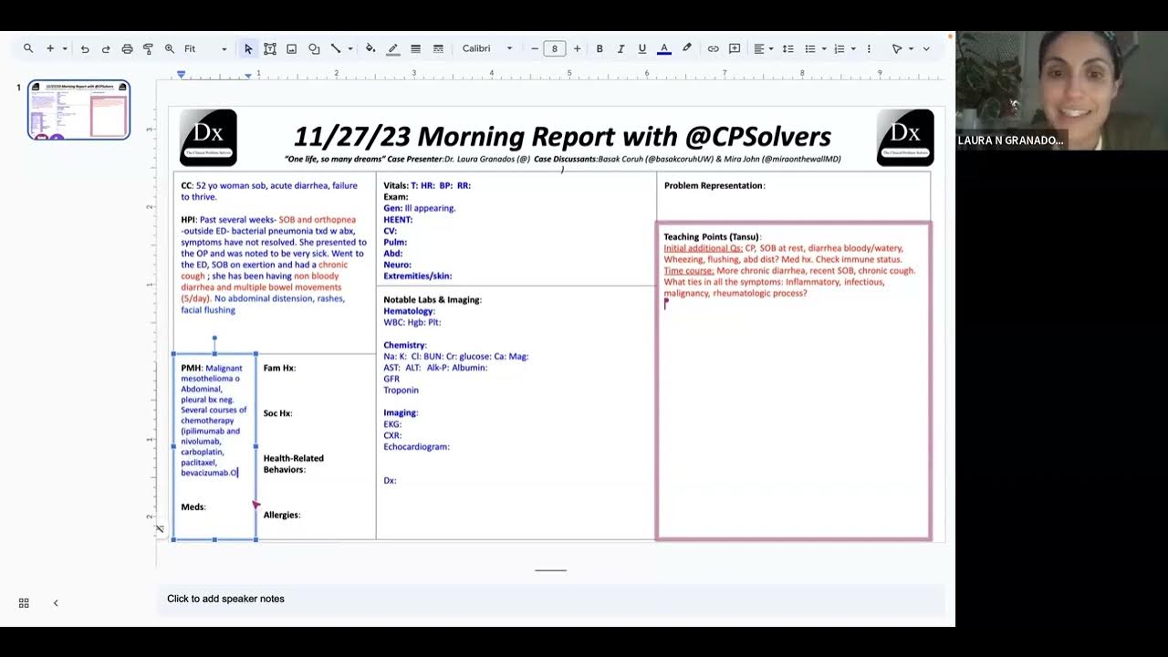 November 27, 2023 PCCM VMR with Drs. Basak Coruh, Mira John, & Laura ...