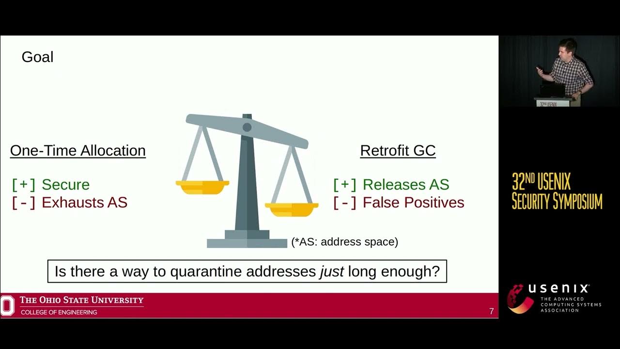 USENIX Security '23 - PUMM: Preventing Use-After-Free Using Execution Unit Partitioning - YouTube