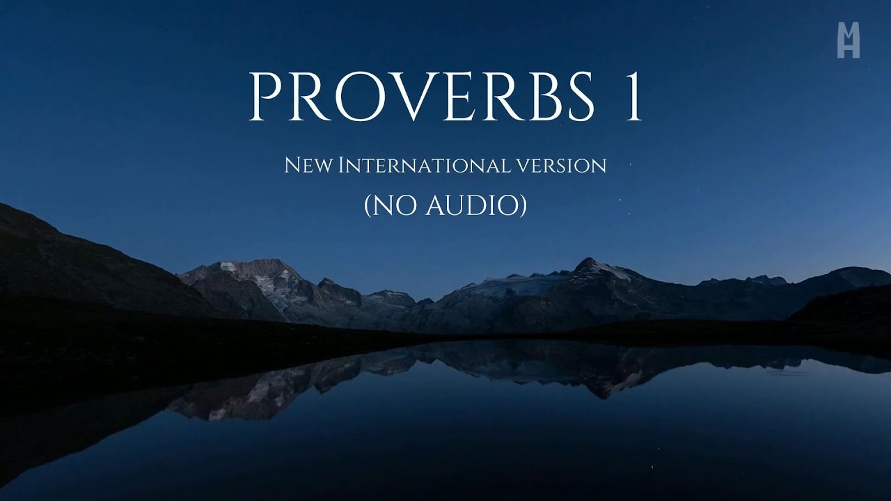 Proverbs 1 | New International Version (No Audio) - YouTube
