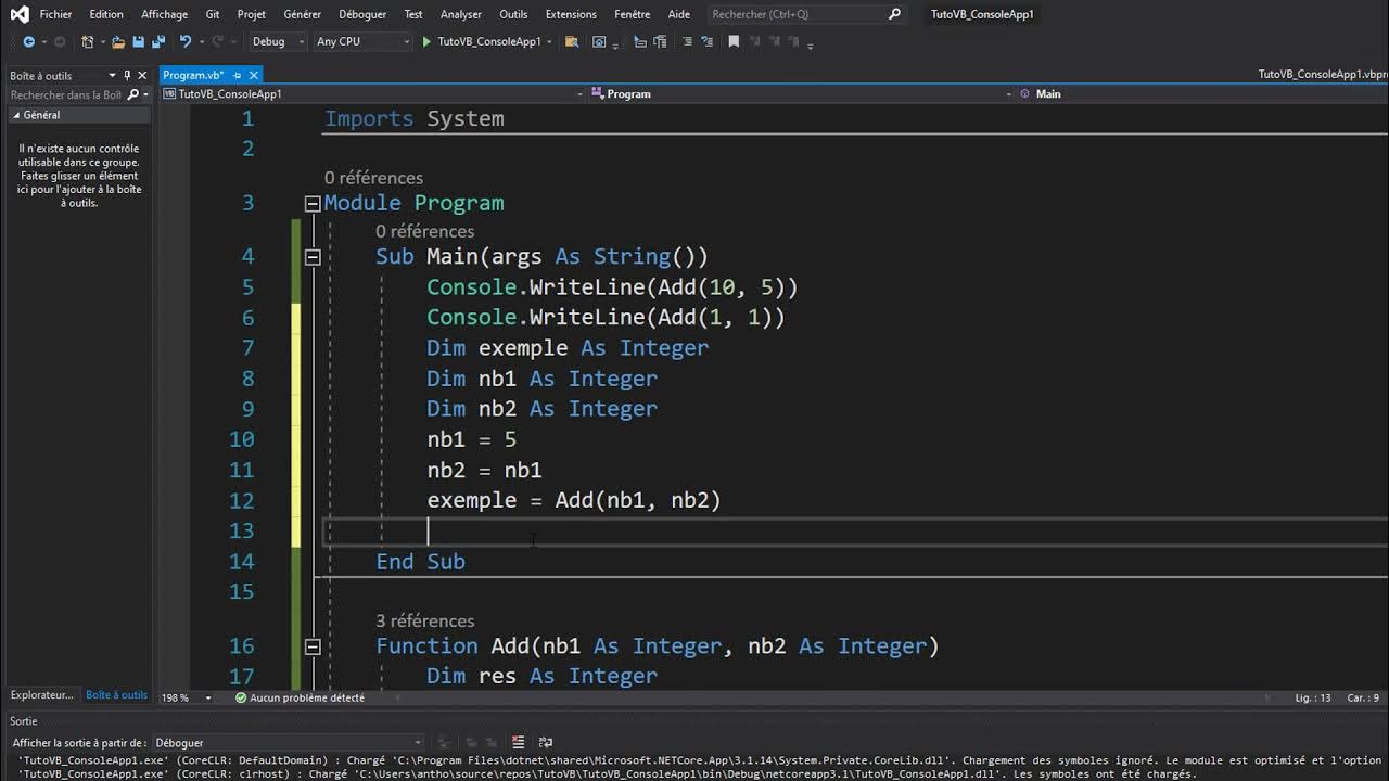#5 Visual Basic - Les fonctions - YouTube