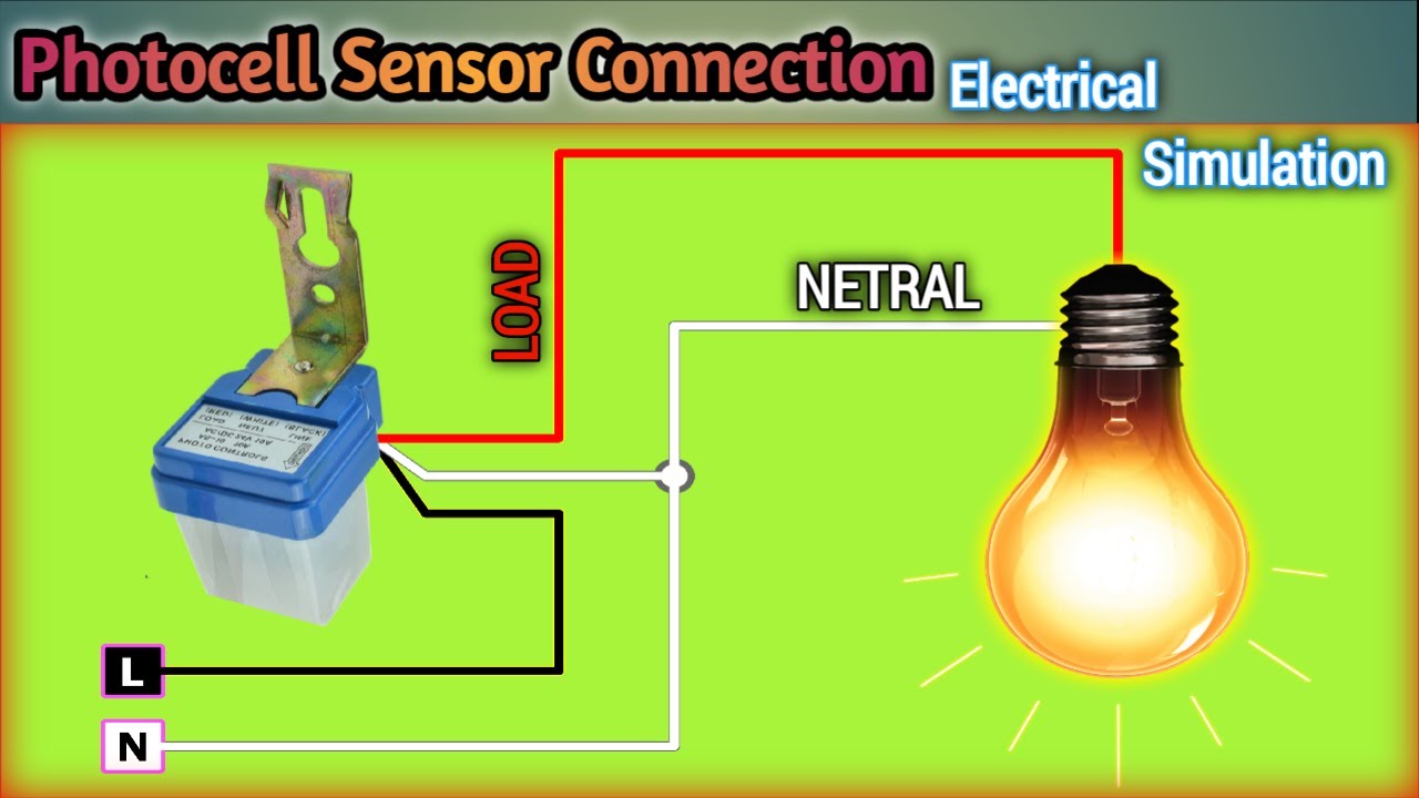 Photocell Sensor Connection - YouTube