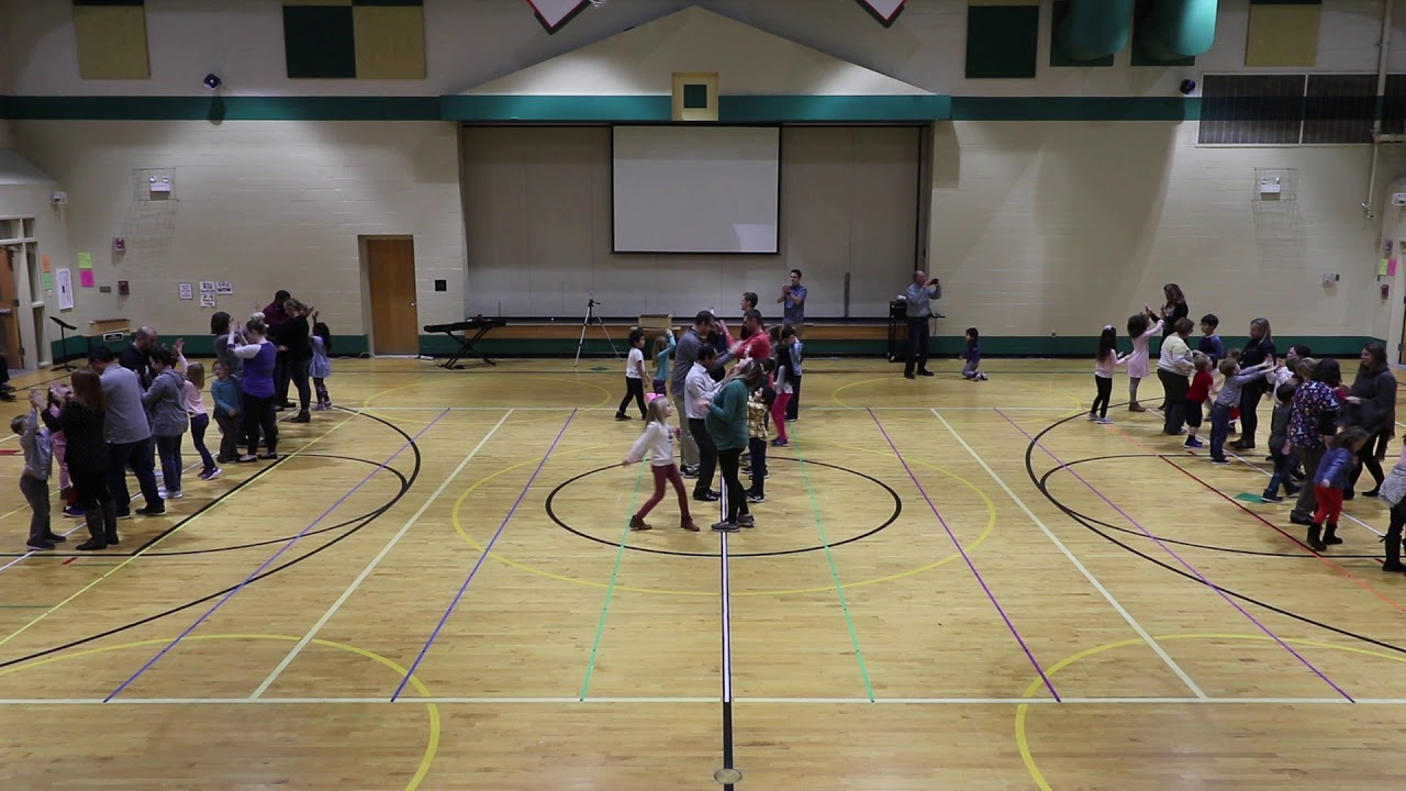 First Grade Family Dance Night- First Grade Reel (Group 2) - YouTube