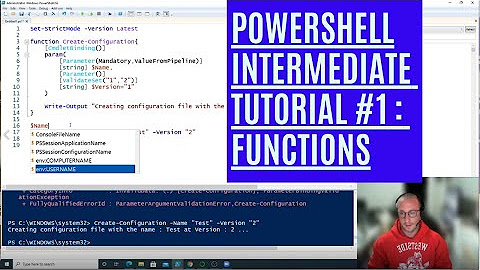 Intermediate PowerShell Tutorials - YouTube
