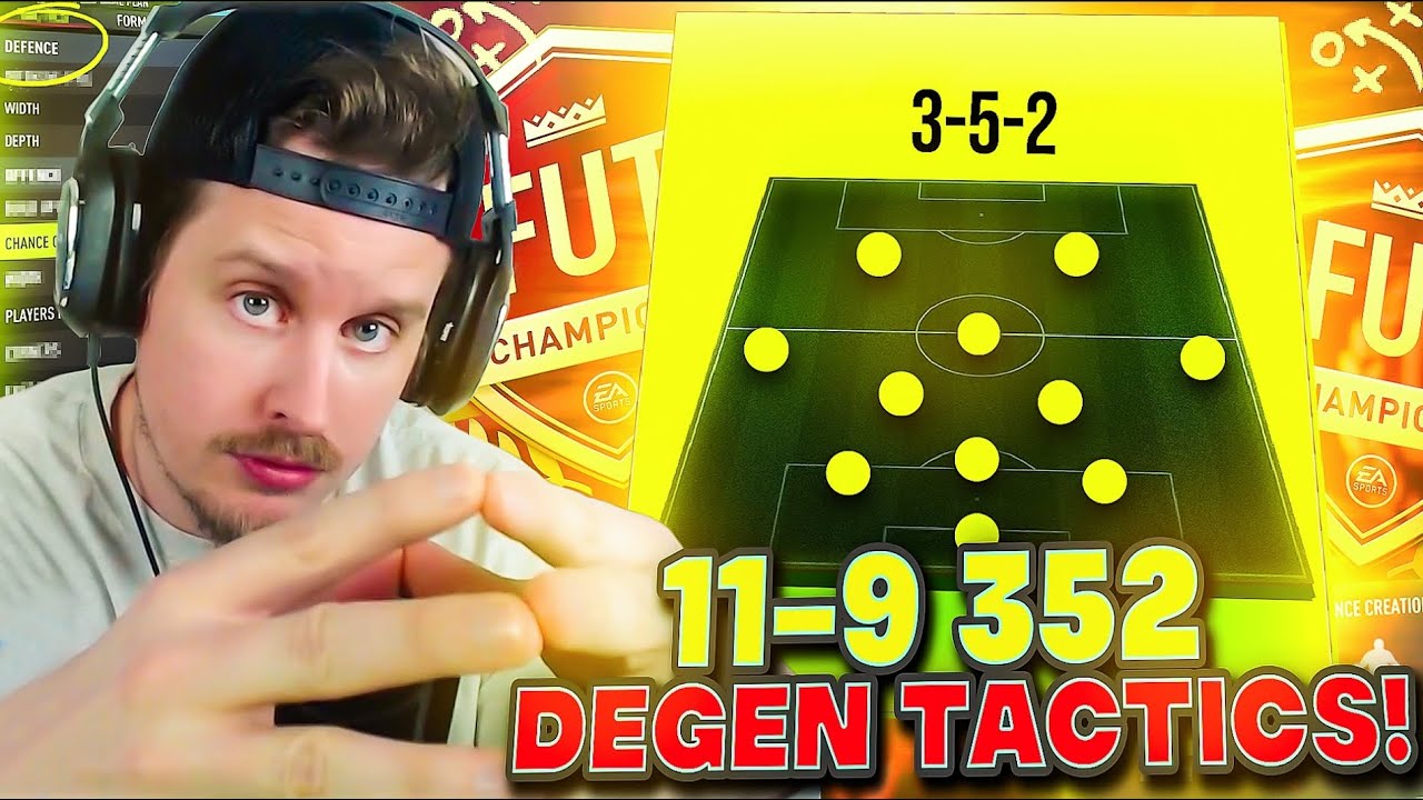 INSANE 11-9 Tactics?! THE BEST 352 TACTICS IN FIFA?! FIFA 22 Ultimate ...