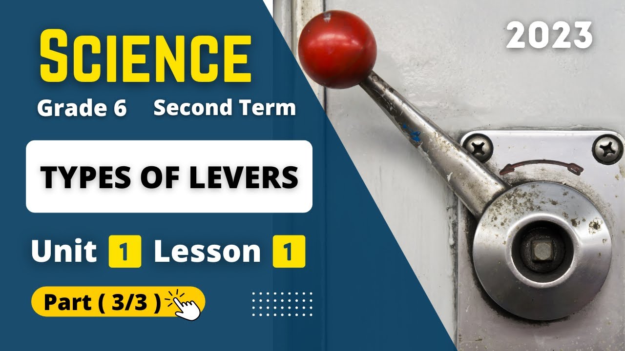 Grade 6 | SCIENCE | Unit 1 - Lesson 1 - Part (3/3) | Types of levers ...