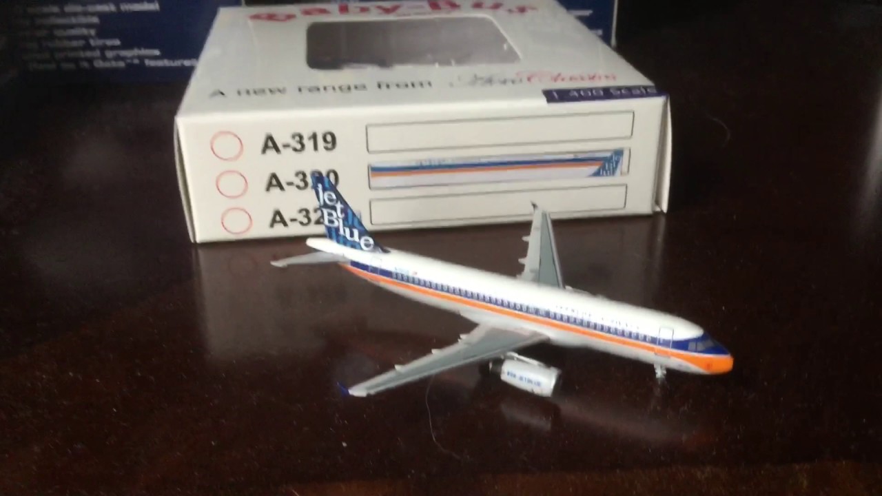 Aeroclassics 1/400 scale JetBlue Retro Livery - YouTube