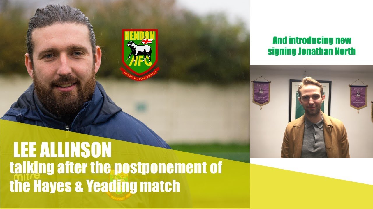 Lee Allinson and new signing Jonathan North - YouTube