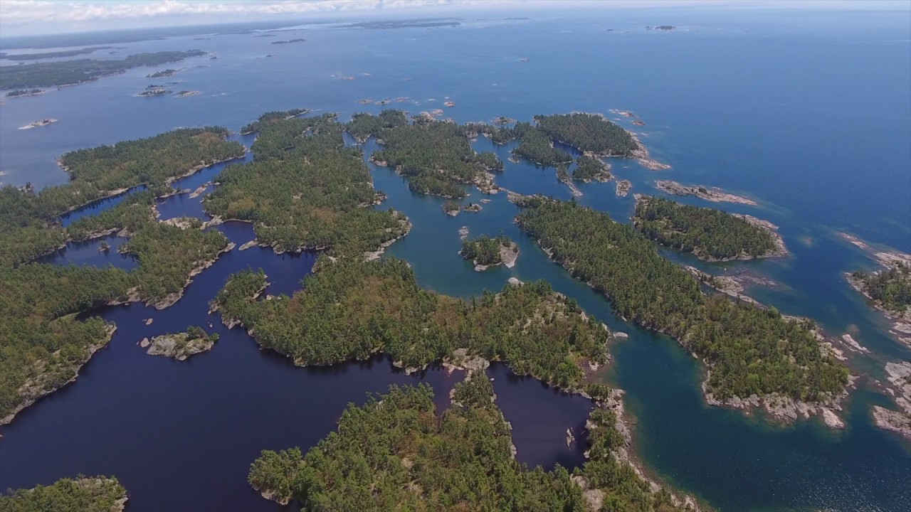 Drone Crossing Over Franklin Island - YouTube