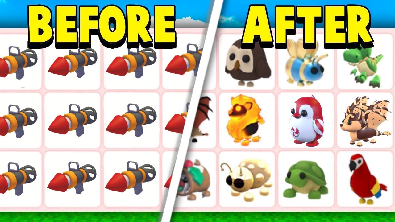 Trading 100 Firework Launchers In Adopt Me - YouTube