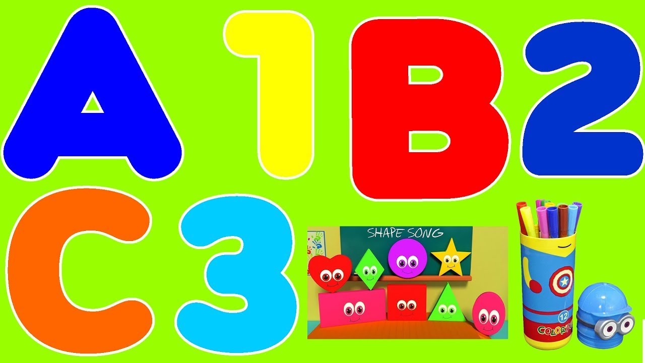 Learn ABC, 123 , Colors And Shapes | Kids Basic Learning For 3 Year ...