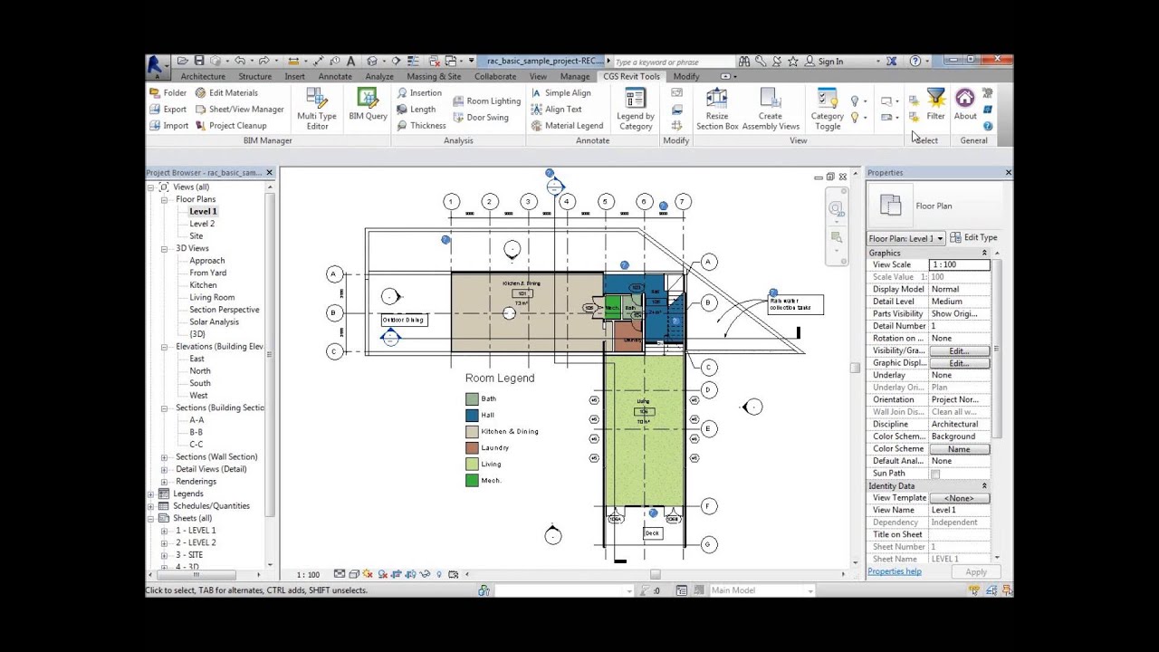 CGS Revit TOOLS - Selection Filter 2D - YouTube