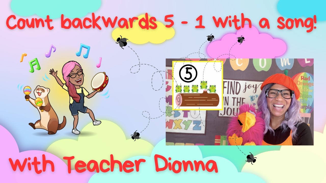 Practice counting backwards with "Five Green and Speckled Frogs"! - YouTube