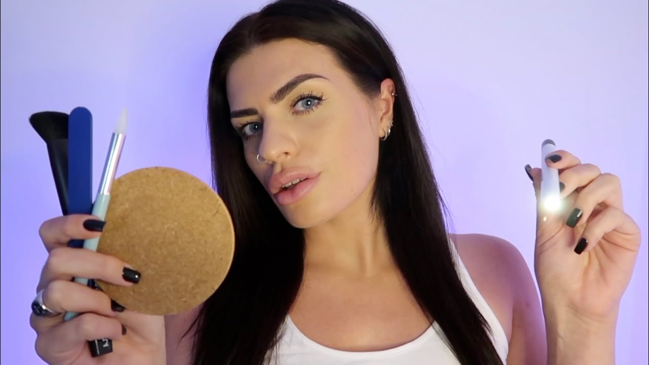 girl who loves ASMR practices triggers on you (personal attention ...