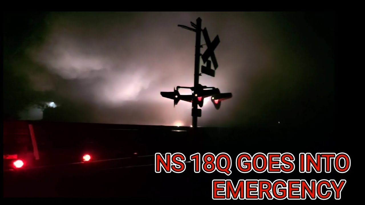 NS 18Q Goes Into Emergency - Blocks Multiple X'ings & Delays Amtrak ...