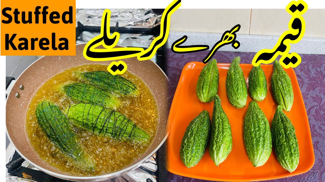 Keema Bhary Karelay Recipe Super Mom/Mutton Stuffed Karela Recipe Dubai ...