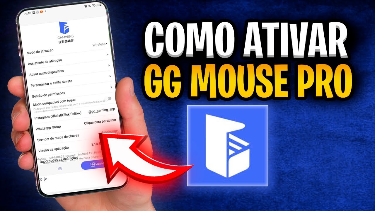 COMO ATIVAR O GG MOUSE PRO 2 COM UM CELULAR (ANDROID) ATUALIZADO EM ...