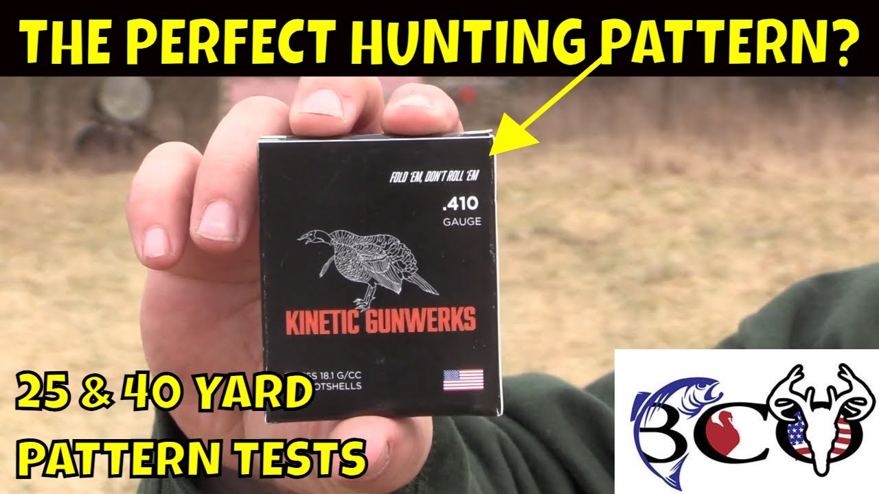 patterning the stevens 301 turkey with CNC .385 & kinetic gunwerks ...