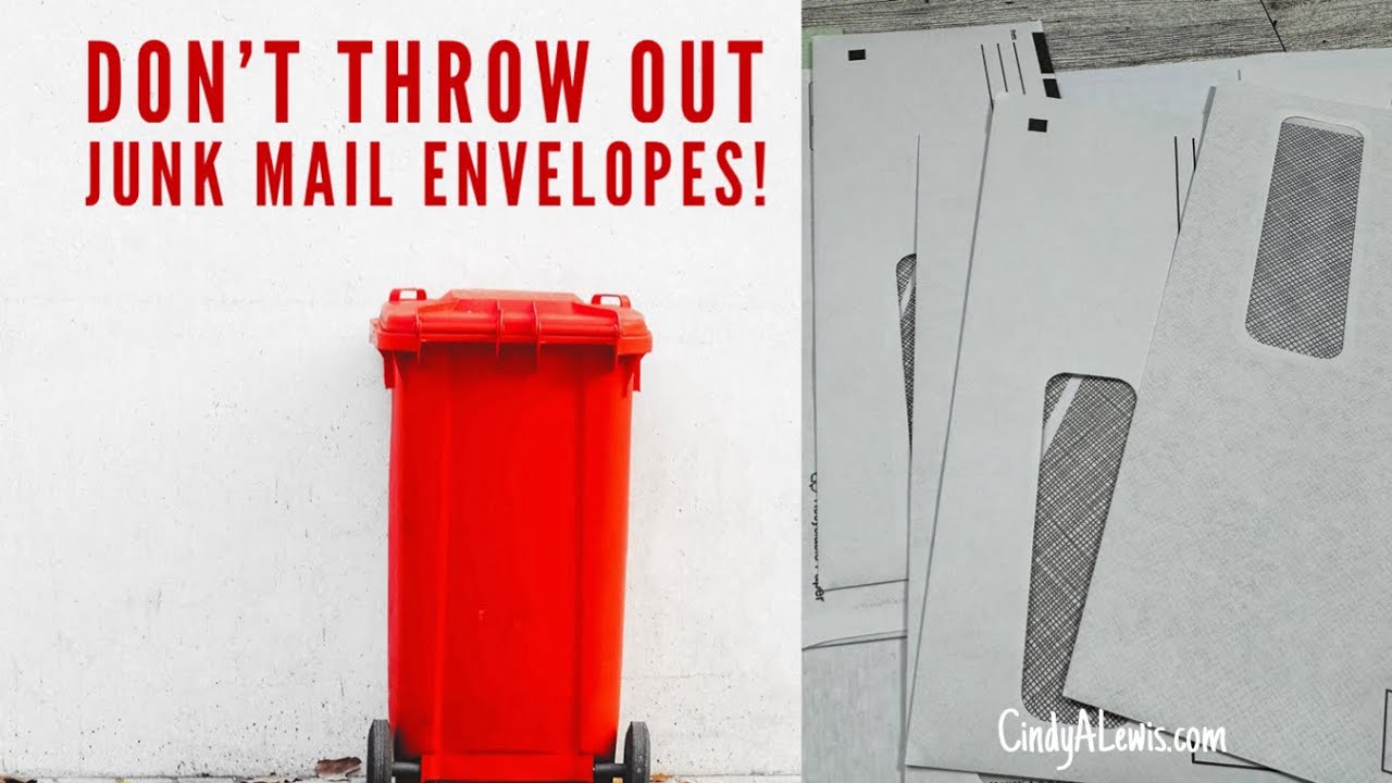 Don’t Throw out Junk Mail Envelopes! - YouTube