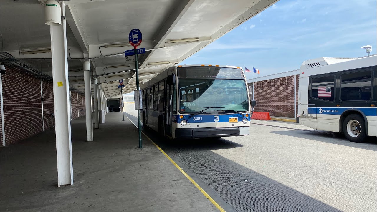 NYCT MTA NovaBus #8481 S40 ride from Ramp D & St. George Ferry to ...