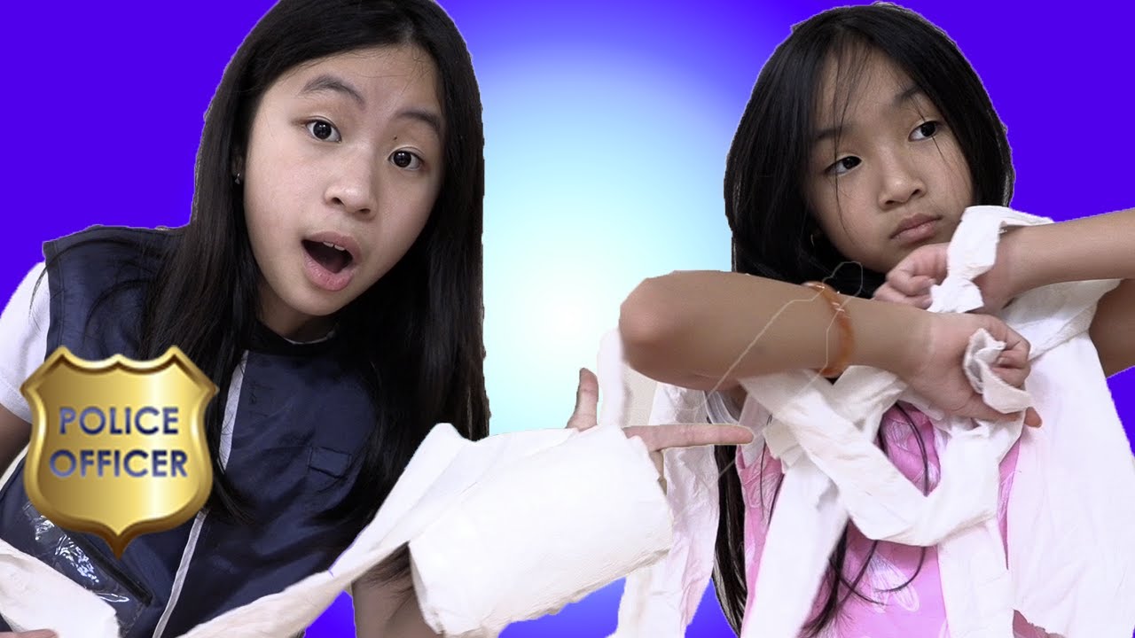 Pretend Play Police on Kaycee Locked in Jail - YouTube