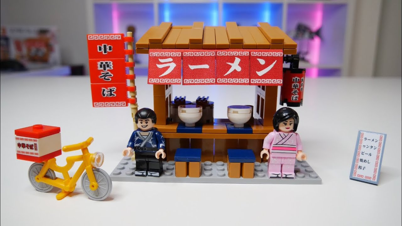 Japanese Ramen Food Stall - Sembo 601068 Review (Lego alternative ...