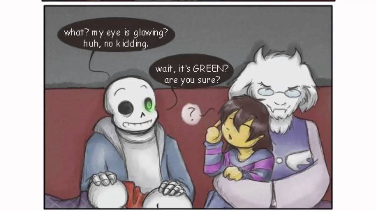 Sans Glowing Eye - Undertale Comic Dub - YouTube