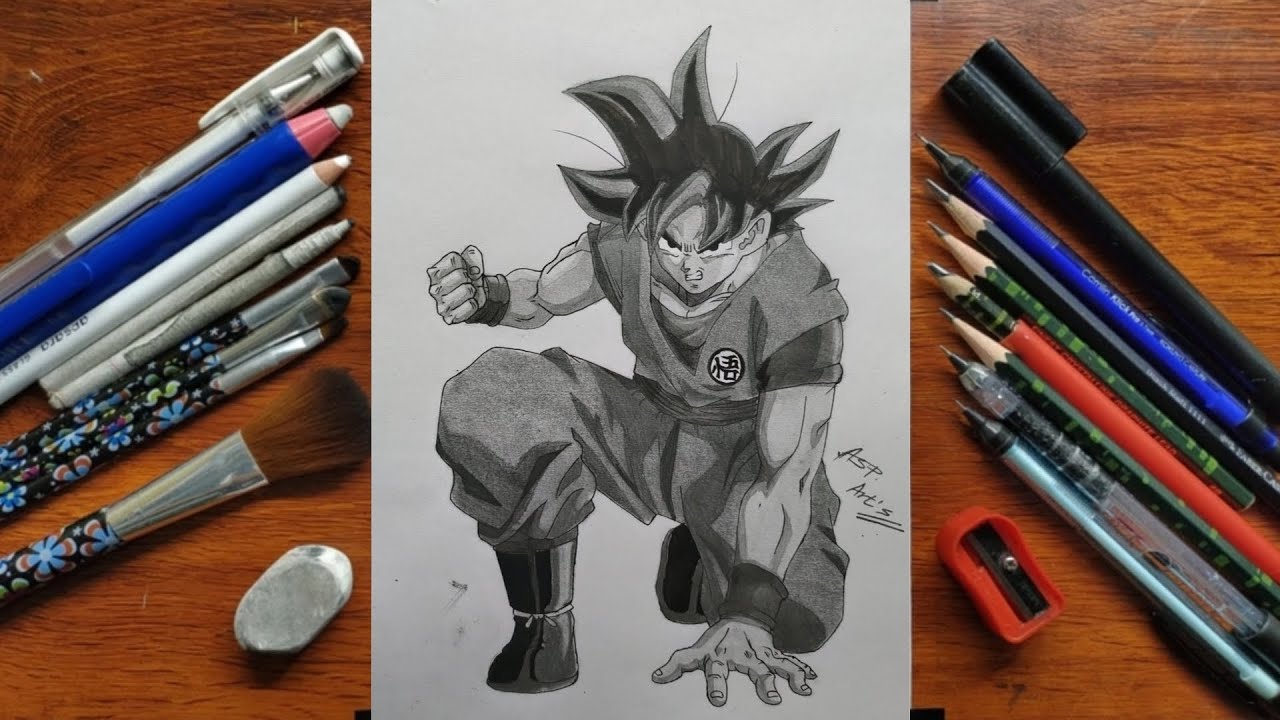 MAKING GOKU FROM DRAGON BALL ANIME | TIME LAPSE - YouTube