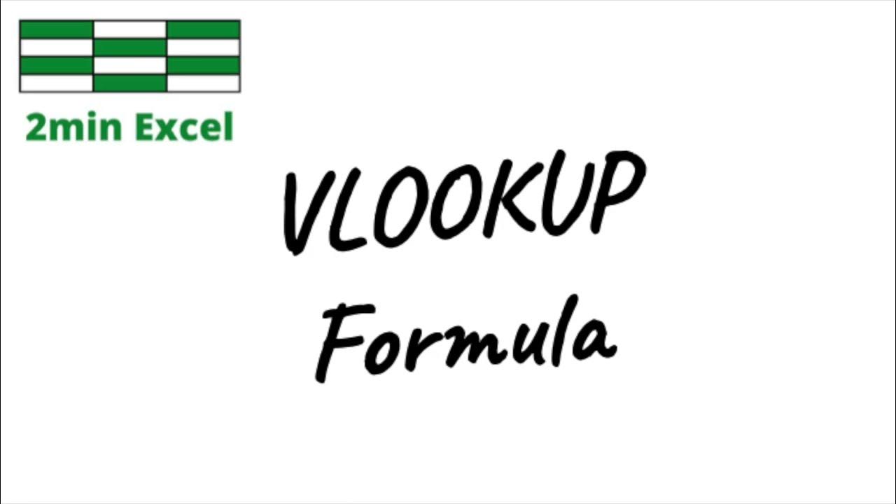 Vlookup Formula In 2mins YouTube vlookup-formula-in-2mins-youtube