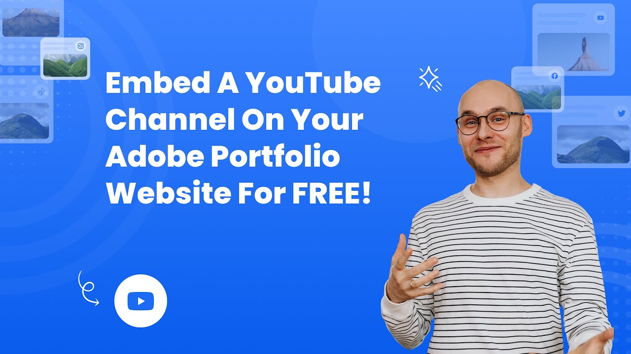 How to embed a YouTube channel on Adobe Portfolio for FREE? #embed # ...
