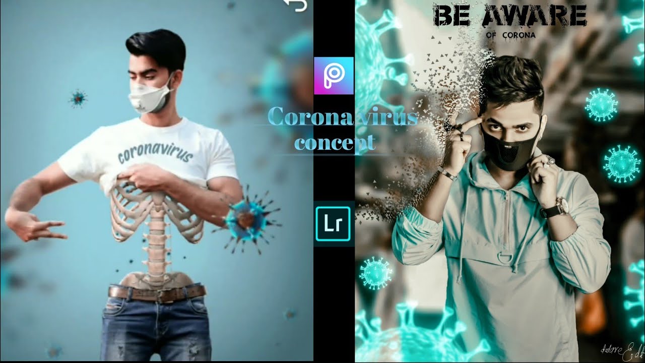 Corona virus photo editing on PicsArt step By step Corona vairus ...